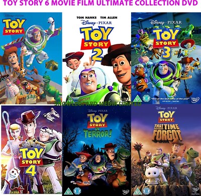 TOY STORY 6 MOVIE FILM ULTIMATE COLLECTION DVD PART 1 2 3 4 Brand New ...