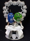 M & M Candy Wedding Cake Topper Mr Your Pick Groom Mrs GREEN Bride M&M ...