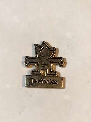 PIN OLYMPICS GAMES BARCELONA 92 COBI TELEFONICA SPONSOR | eBay