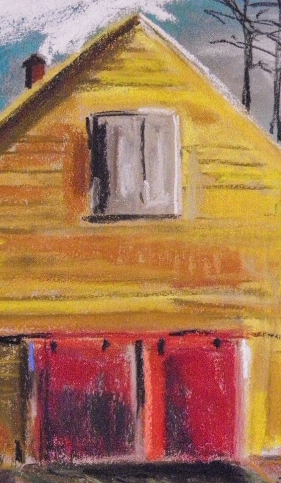 ORIGINAL Barn LANDSCAPE Pastel Painting JMW Farm John Williams ...