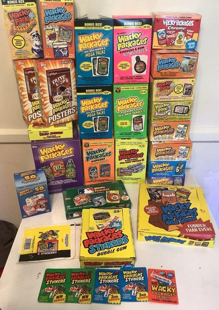 WACKY PACKAGES 1 Vintage Empty Box + 23 EMPTY Box and Wrapper Lot | eBay