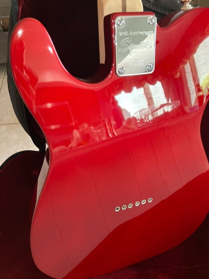 Fender Squire Telecaster 2002, 20th Anniversary Guitar, Cherry Red | eBay