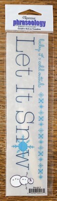 Reminisce Phraseology Creative Rub-Ons Transfers~Let It Snow Scrapbook ...