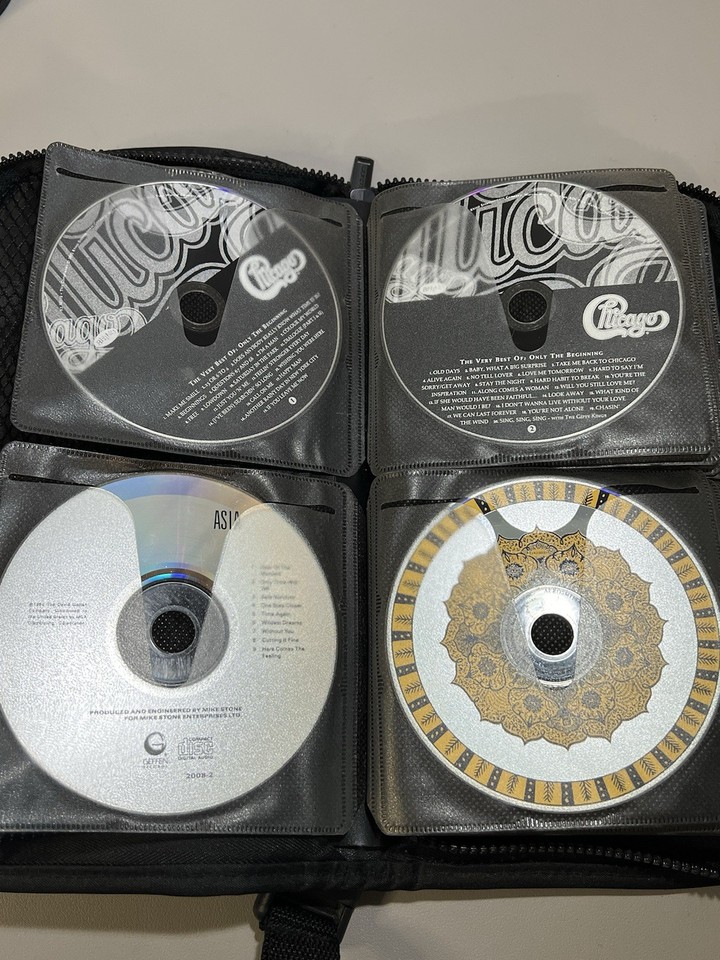 Lot of 40 Mostly Classic Rock, Rock CDs In a Binder Pink Floyd Kansas ...