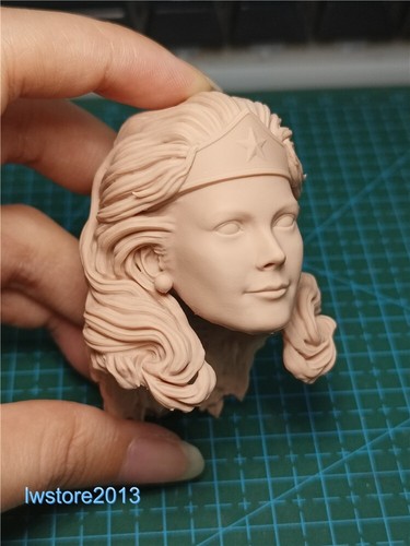 1:12 Head Sculpt Wonder Woman Lynda Carter For 6" Female Action Figure ...