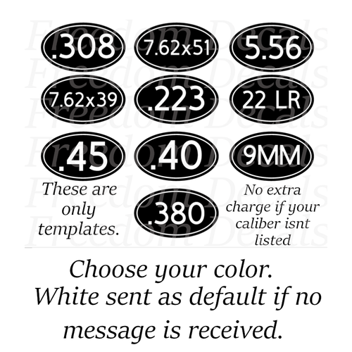 Ammo Vinyl Decal Sticker Truck Window Gun Safe Box Bumper Choose Your ...