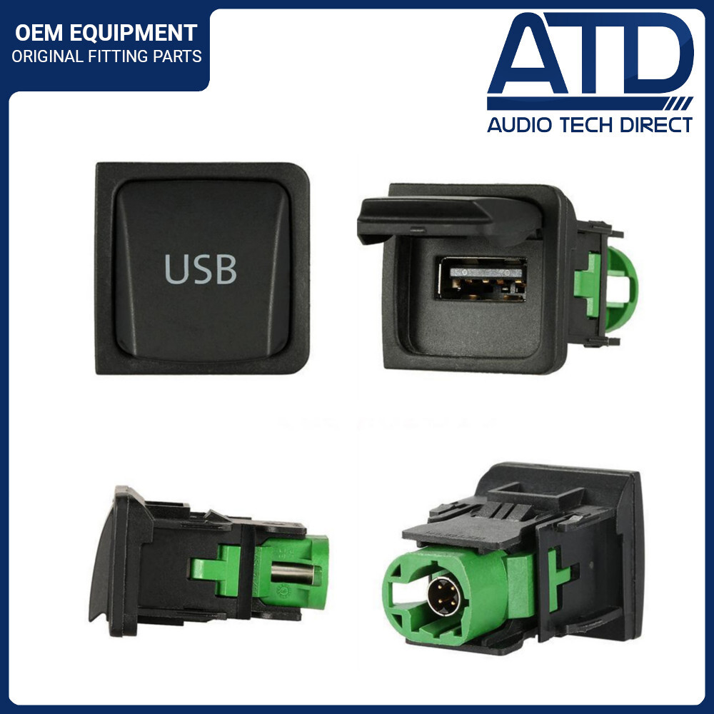 USB Port For VW Golf Mk5 Mk6 Eos Scirocco Socket Switch 5KD035726A ...