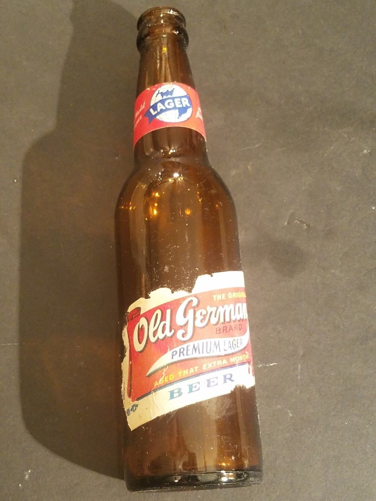 Vintage Old German Premium Lager Long Neck Beer Bottle Queen City ...
