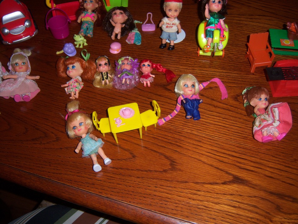 VTG LOT 14 RARE '60 Liddle Kiddles* RANDOM DOLLS Kiddle Accessories ...