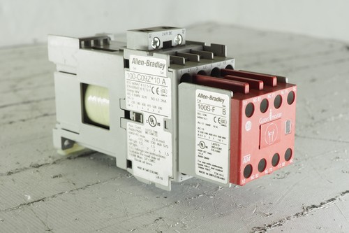 ALLEN BRADLEY SAFETY CONTACTOR 100S-C09ZJ14C SER. A, 100-C09Z*10 A ...
