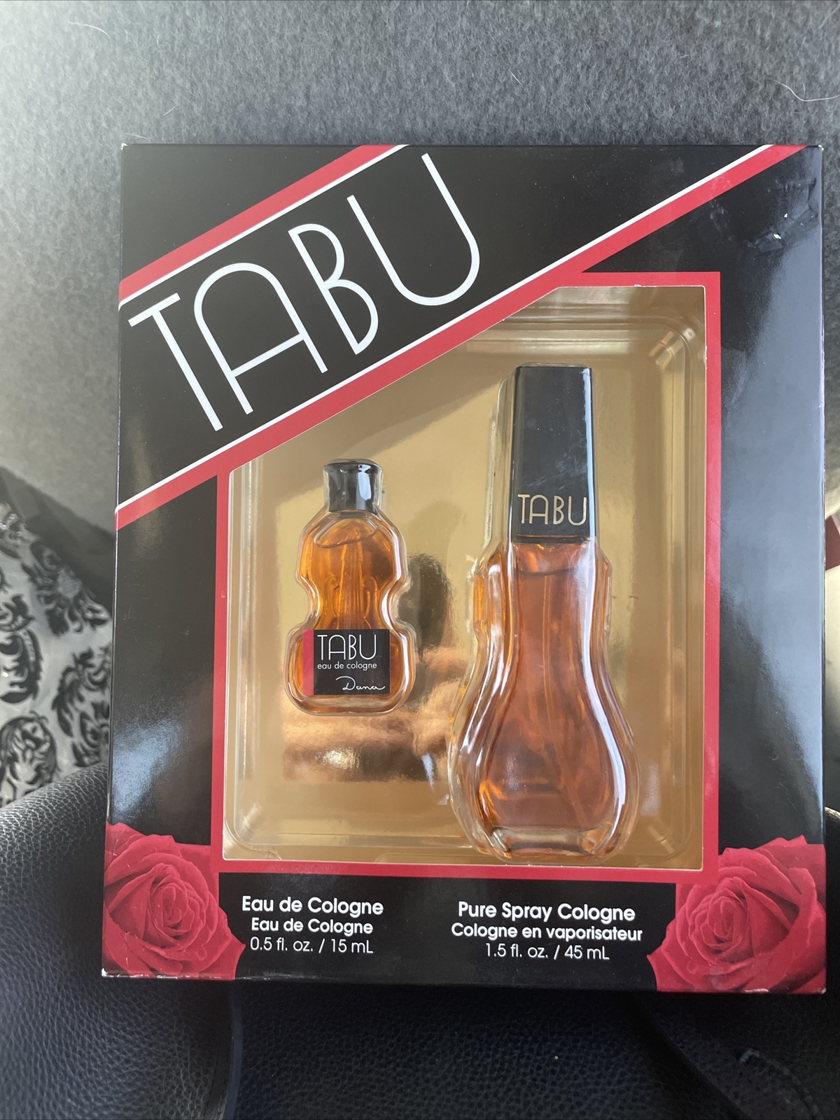 Tabu Gift Set New In Package. 1.5 fl oz Spray @ 0.5 fl. oz. | eBay