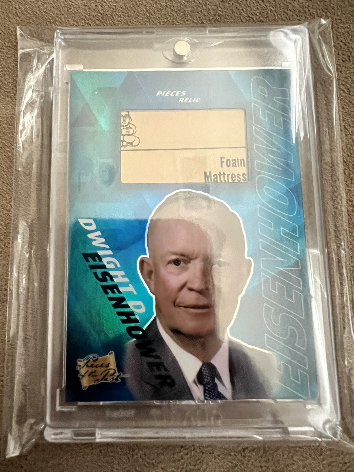 DWIGHT D EISENHOWER 2021 SUPER BREAK PIECES OF THE PAST DOCUMENT RELIC ...