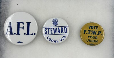 3 Vintage Union Pin-backs From Pennsylvania | eBay