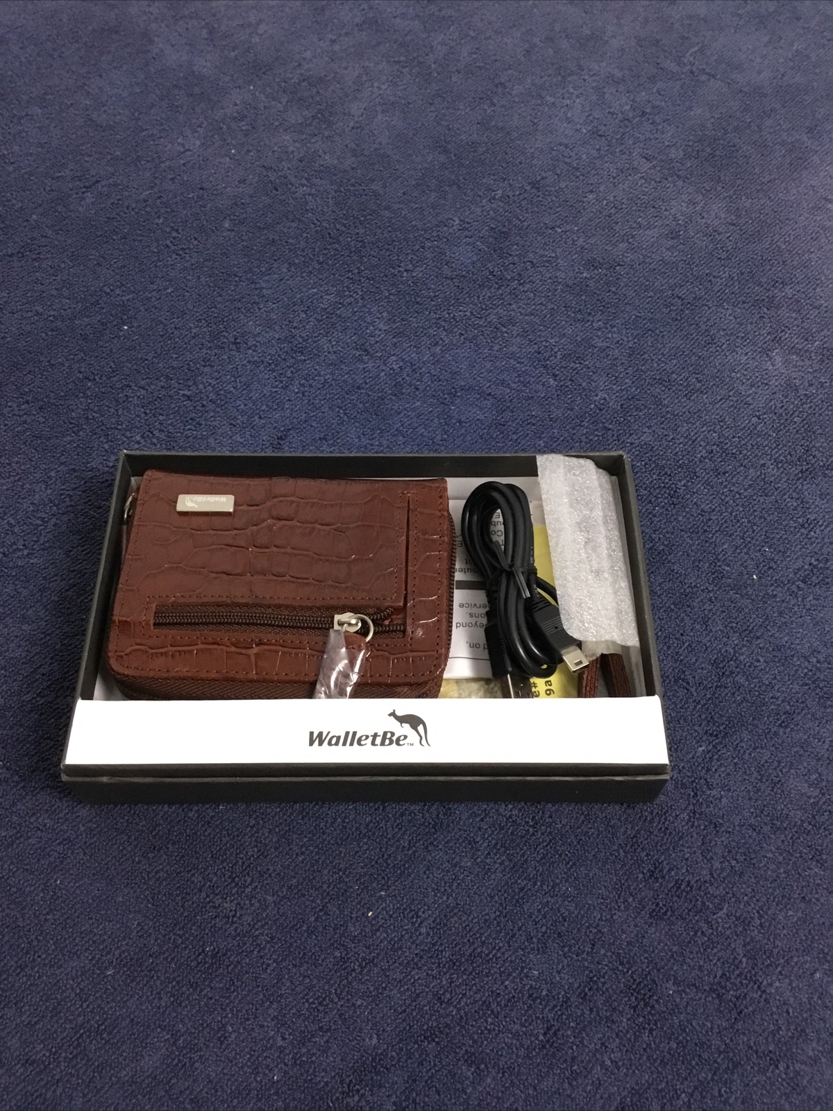 WalletBe Croco Embossed Leather Wallet Credit Card Change Purse Easy ID ...