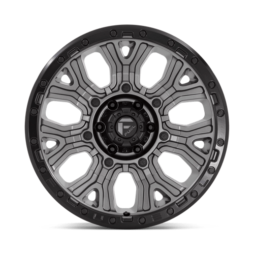 Fuel D825 Traction Matte Gunmetal With Black Ring 1-Piece Rim: 20x9 ...