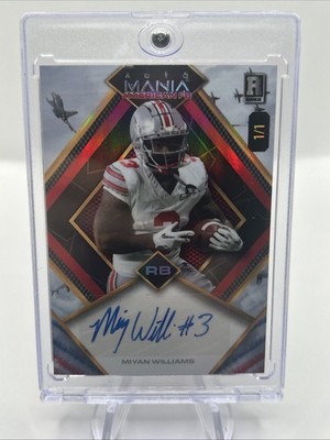 2024 Wild Card Auto Mania American Football - 1/1 Miyan Williams #AMAD ...