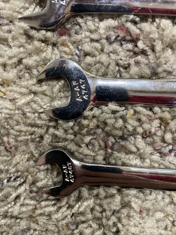 Craftsman SAE Tappet Thin Open End Wrench Set 3/8" to 7/8" A-AF | eBay