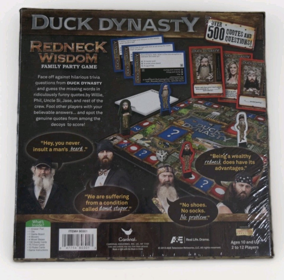 New Cardinal Duck Dynasty Redneck Wisdom Family Party Game 2013 ...