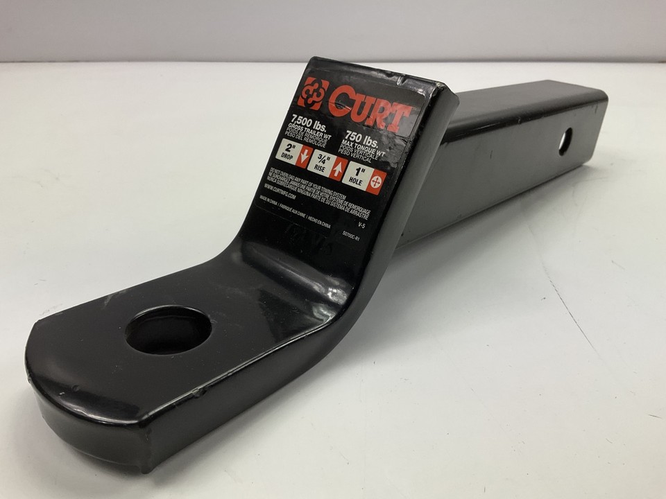 CURT 45040 Class 3 7,500 Lbs. 2" Drop Trailer Hitch Ball Mount Draw Bar ...