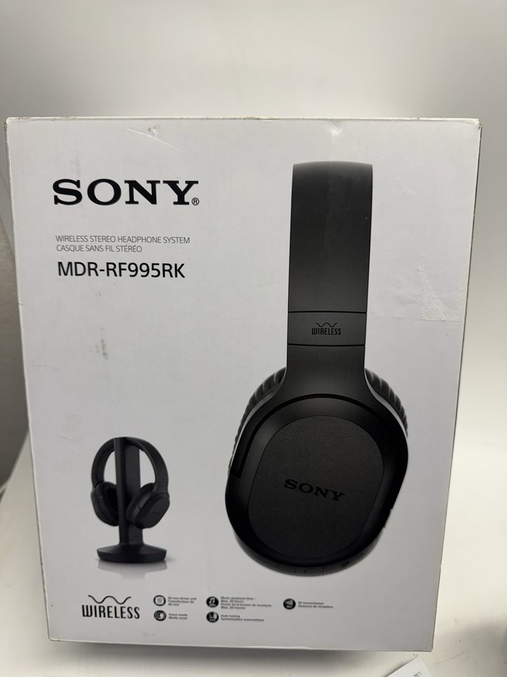 NEW Sony Wireless Stereo Headphone System MDR-RF995RK w/ Orig. Box | eBay
