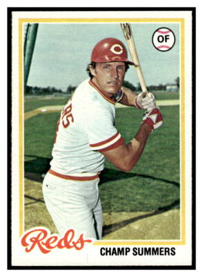 1978 Topps 622 Champ Summers Cincinnati Reds | eBay