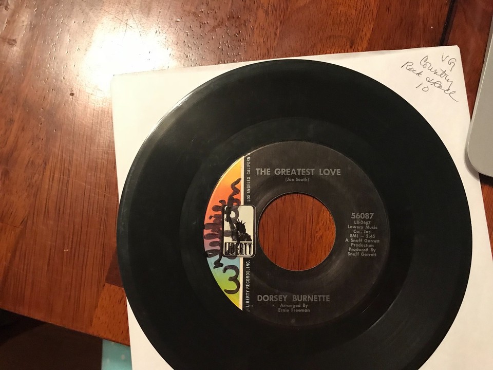 COUNTRY 45 RPM RECORD - DORESY BURNETTE - LIBERTY 56087 | eBay