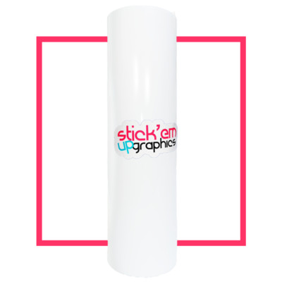 GLOSS WHITE VINYL SUN STRIP 300x1400mm Track Car *One Size Fits All ...