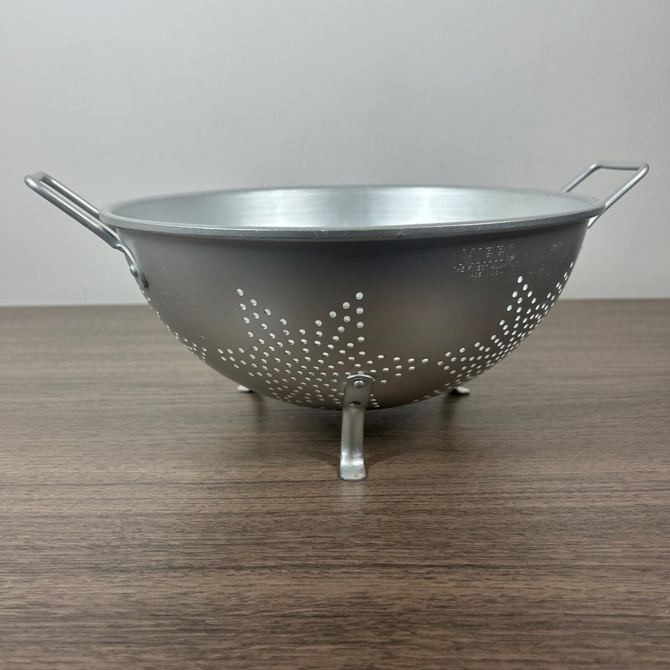 Vintage Mirro Large Aluminum Colander 11” Star Pattern Made in USA | eBay
