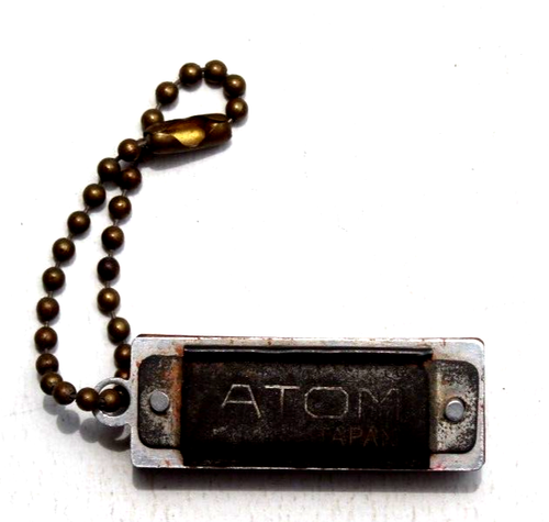 Vintage Atom Metal Mini Harmonica Key Chain - Japan | eBay
