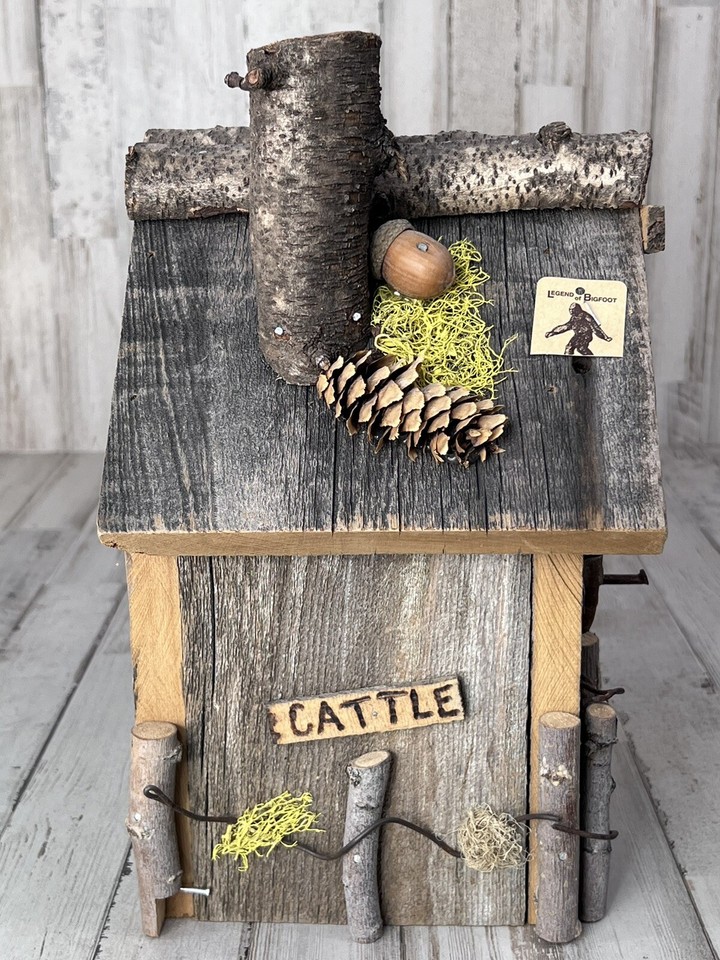 Wooden Country Cabin Birdhouse, Cabin bird house From Legend Of Bigfoot ...