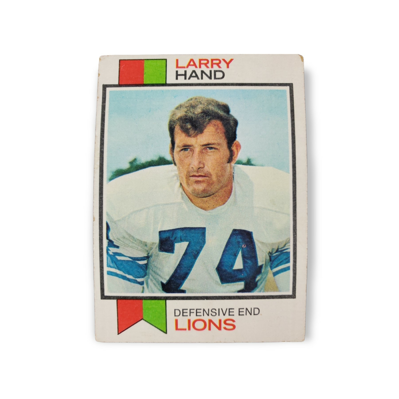 1973 Topps Football Larry Hand Card #93 Detroit Lions Trading Card | eBay