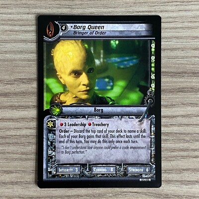 STAR TREK BORG QUEEN BRINGER OF ORDER CCG CARD GAME DECIPHER 2003 | eBay UK