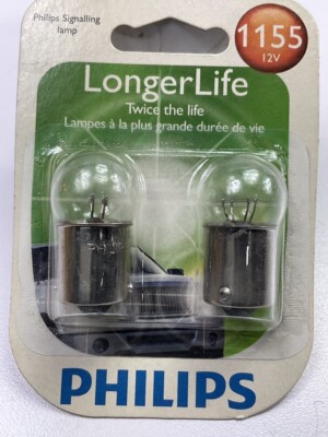 Philips 1155LLB2 Longerlife License Plate Lamp Light Bulb 1155 - 2 PACK ...
