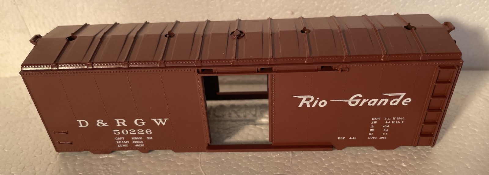 ROUNDHOUSE HO SCALE UNBUILT MODEL TRAIN KIT #3258 40’ AAR BOXCAR w ...