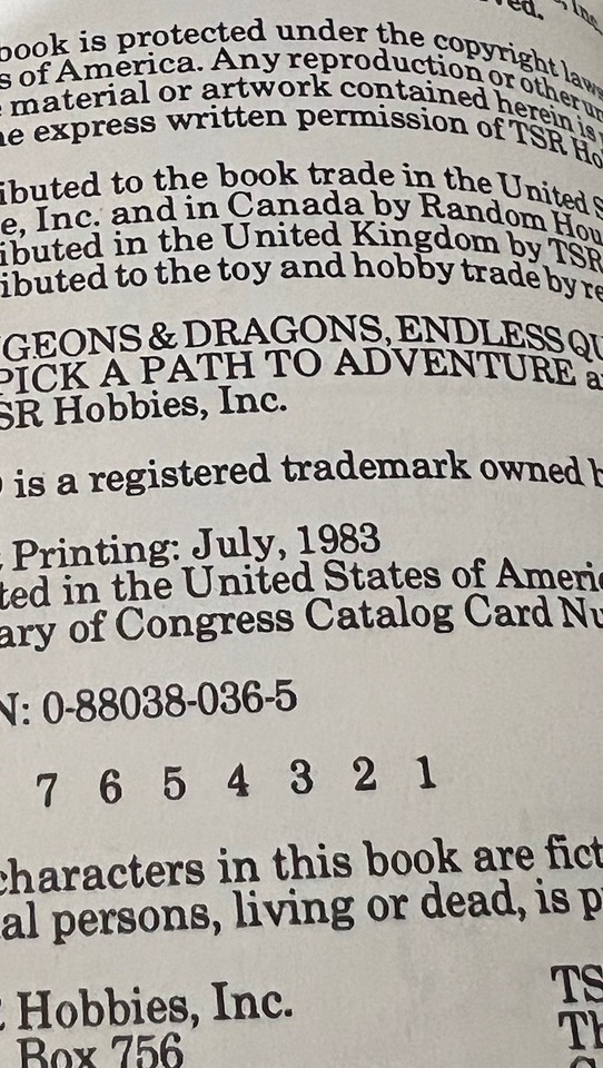 Dungeons & Dragons An Endless Quest #9 Robbers and Robots by Mike Carr ...