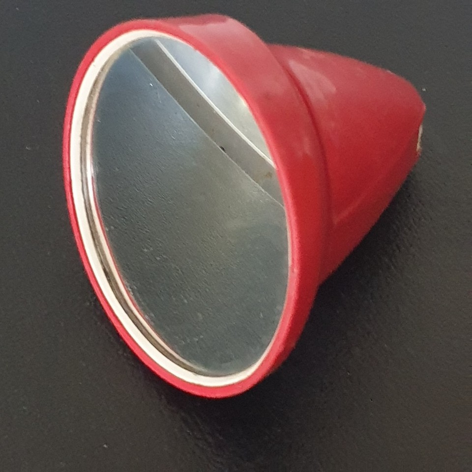 Original vintage Desmo red plastic lightweight bullet mirror. | eBay UK
