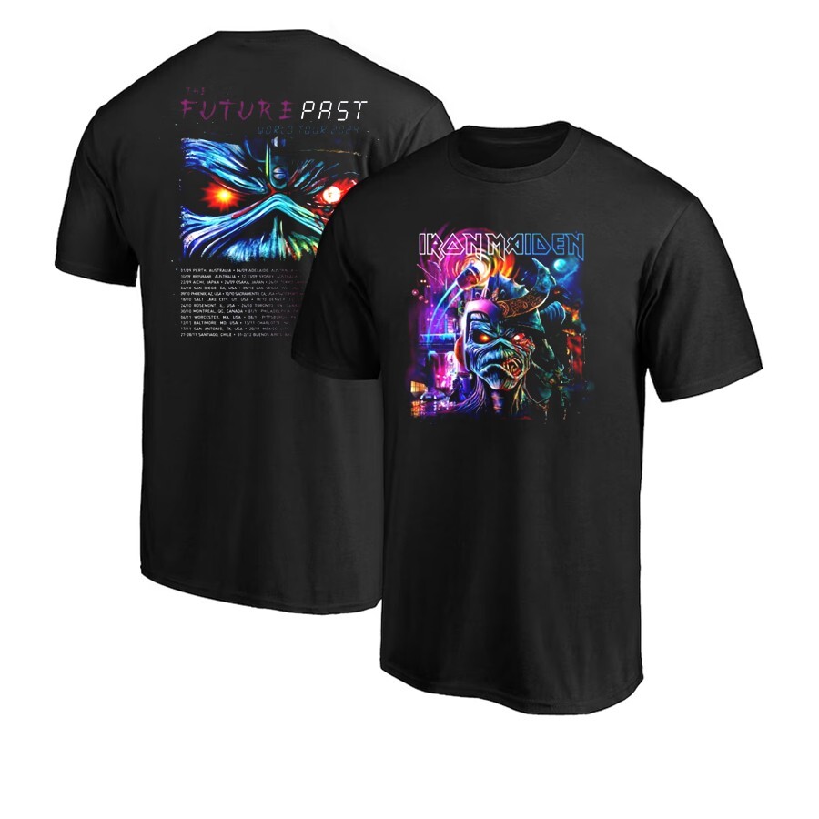 Iron Ma!den Run For Your L!ves World Tour 2025 26 Two Side Unisex T ...