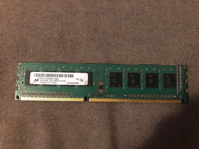 Micron Mt8jtf25664az-1g4d1 2gb Pc3-10600 Ddr3 240-pin DIMM Desktop RAM ...