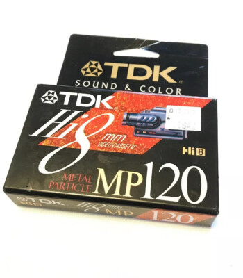 TDK Hi 8mm MP120 Video Cassette Blank Tape Sealed New In Package | eBay