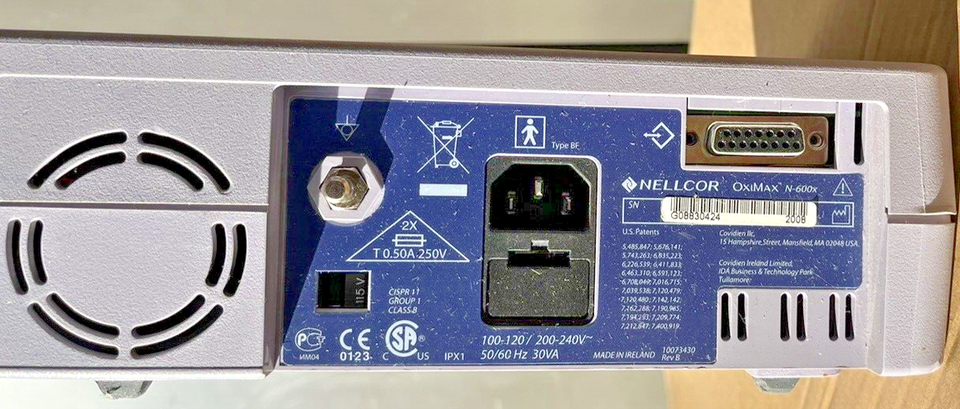 Nellcor OxiMax N-600x Pulse Oximeter SpO2 Patient Monitor USED | eBay
