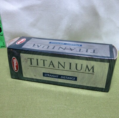 WILSON Titanium golf balls Straight Distance sleeve of three 3 accuracy ...