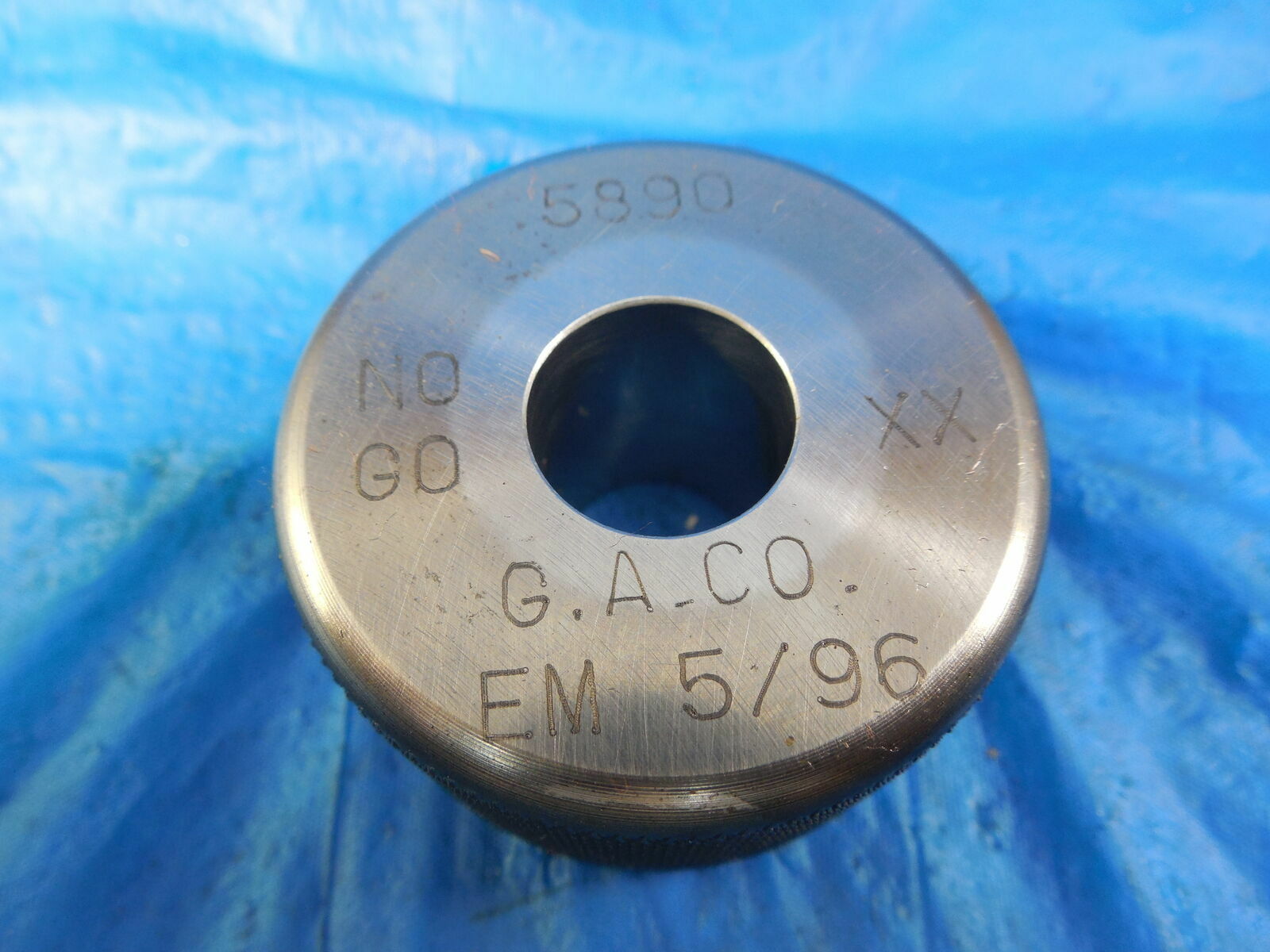 GACO .5890 DIA. CLASS XX PLAIN BORE RING GAGE NO GO OVERSIZE .5625 ...