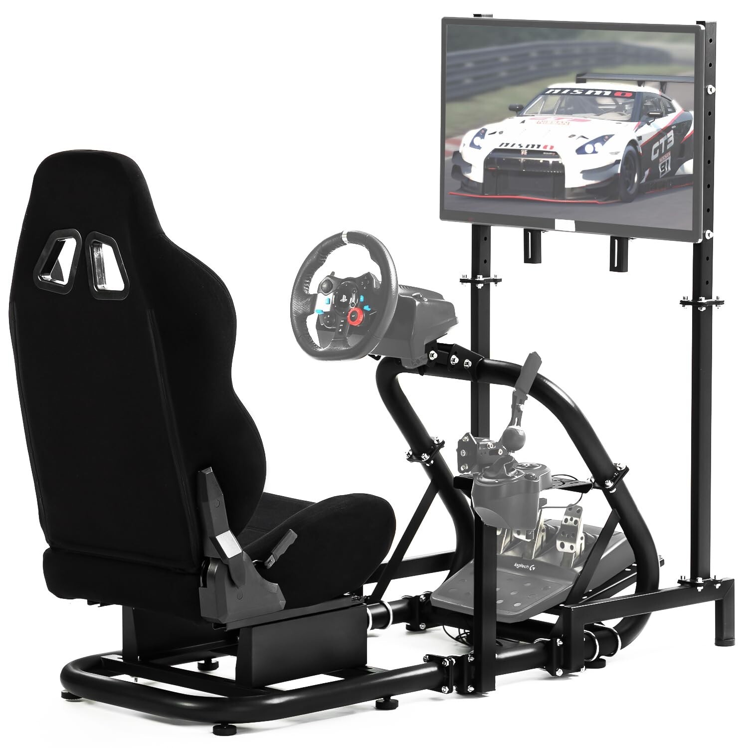 Dardoo G920 Racing Sim Cockpit with Monitor Stand Seat Fit Logitech ...