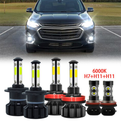 For 2013-2017 Chevy Traverse 6000k Combo LED Headlight Hi/Lo + Fog ...