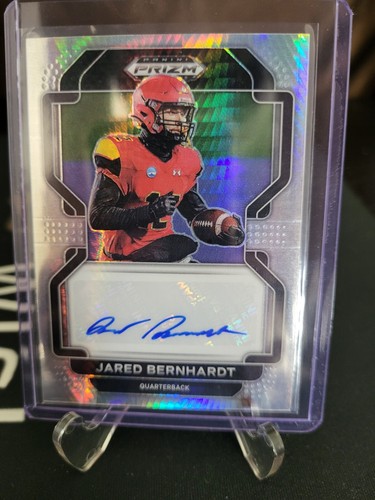 2023 Panini Prizm Draft Picks Jared Bernhardt Silver Hyper Auto | eBay