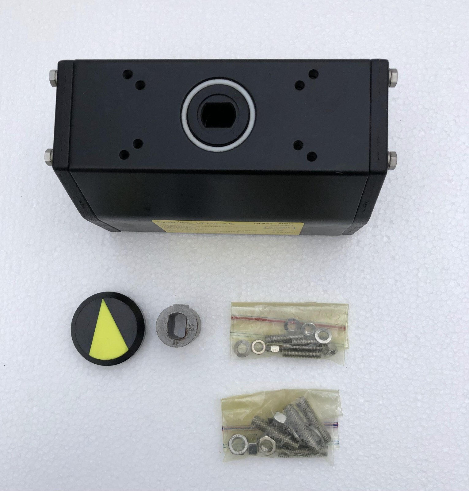 KEYSTONE TYCO F79E 006 DOUBLE ACTING PNEUMATIC ACTUATOR 316SS FASTENERS ...