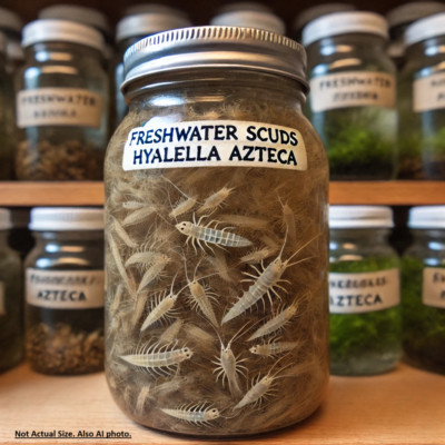 150 + Freshwater Scuds (Hyalella azteca) Live Food Starter Culture ...