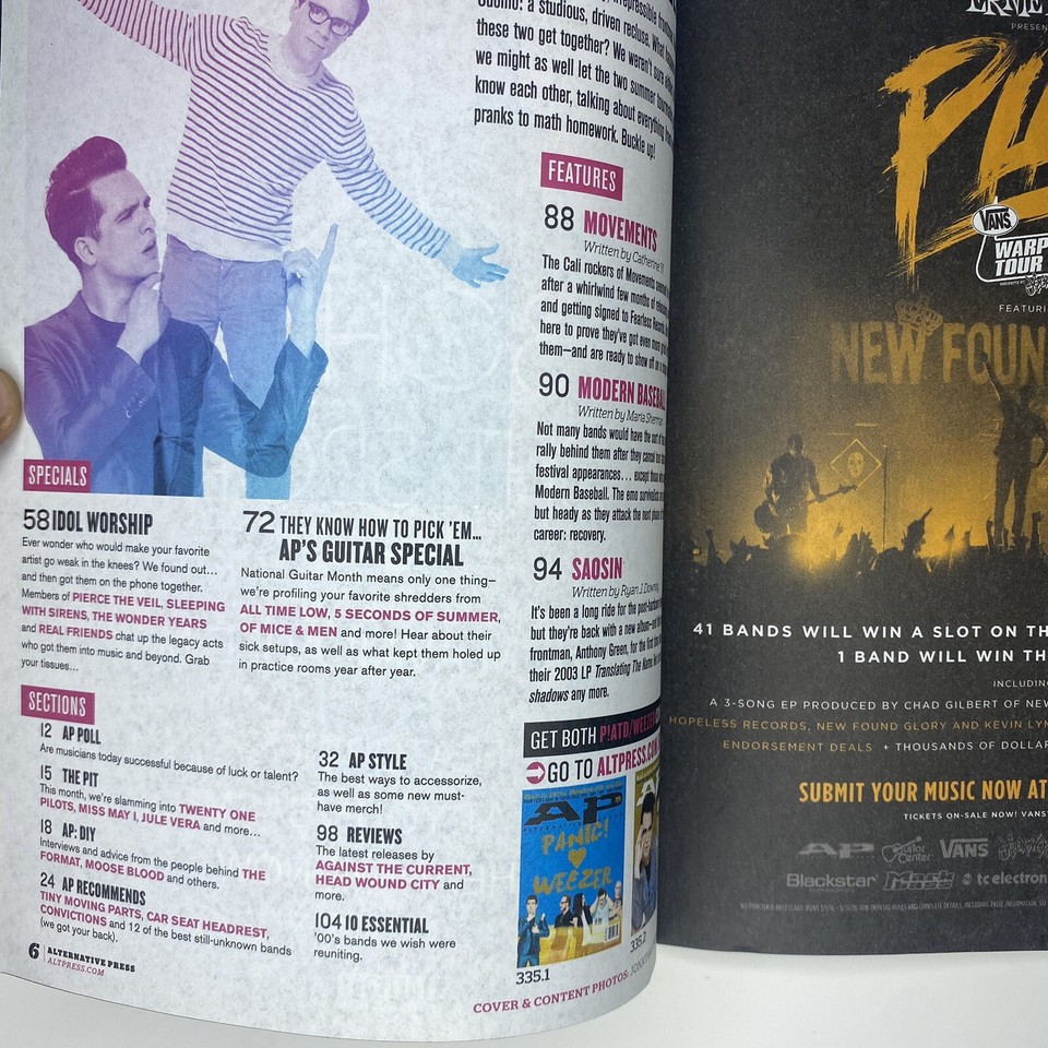 AP Alternative Press Magazine Issue 335 June 2016 Weezer Panic at the ...