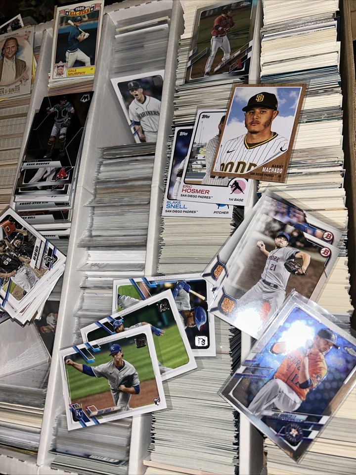 Huge LOT Appx 6+lbs Baseball Cards GIANT BOX RCs VINTAGE Inserts HOF ...