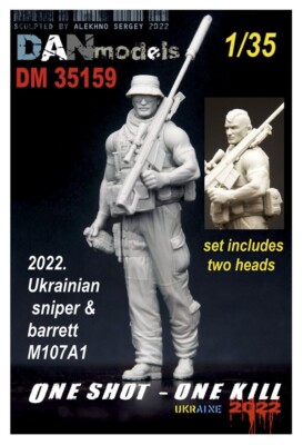 Dan models 35159 2022 Ukrainian sniper with Barrett M107A1 rifle | eBay